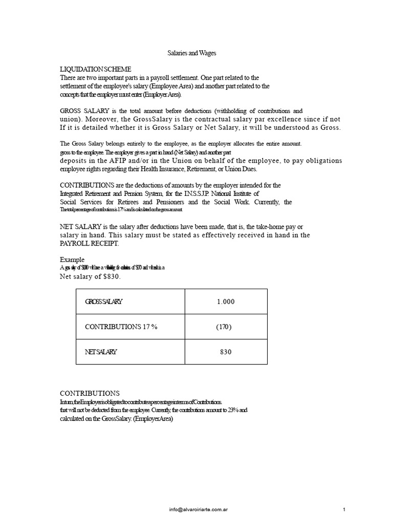 Payroll Settlement and Salary Breakdown | PDF | Debits And Credits | Salary