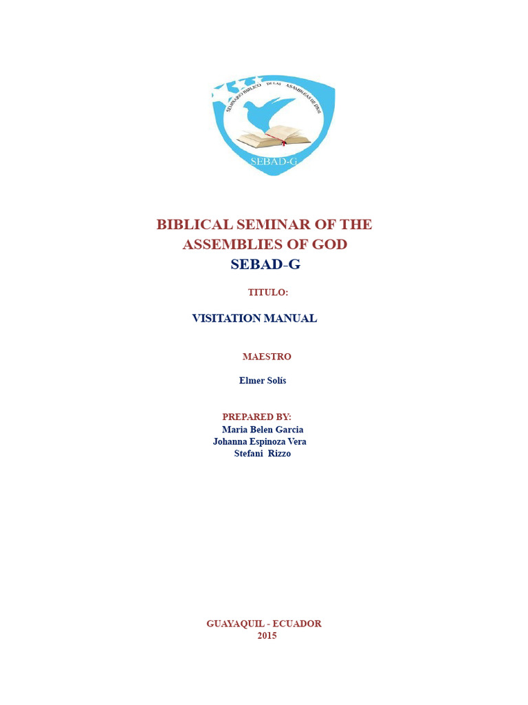 Pastoral Visitation Manual Guide | PDF | Jesus | Sermon
