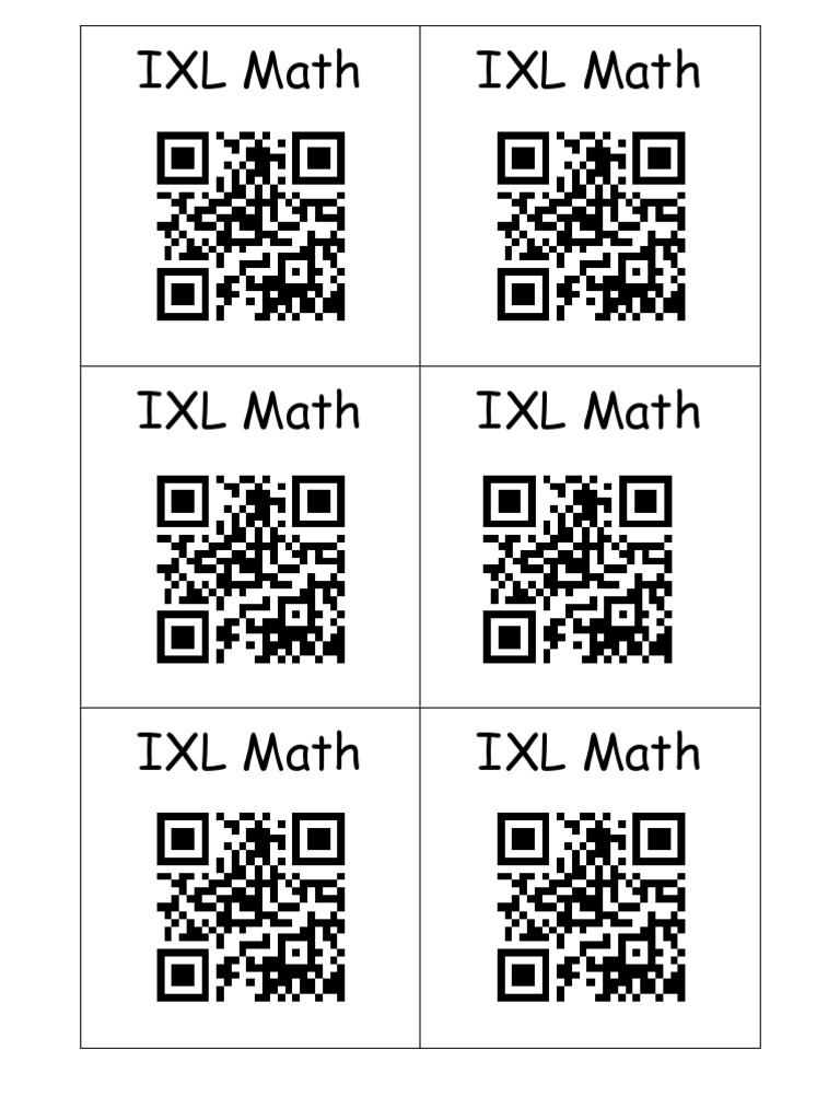 IXL QR Code | PDF