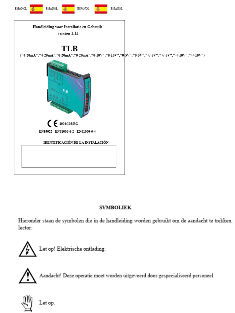 Handleiding TLB Spaans PDF | PDF