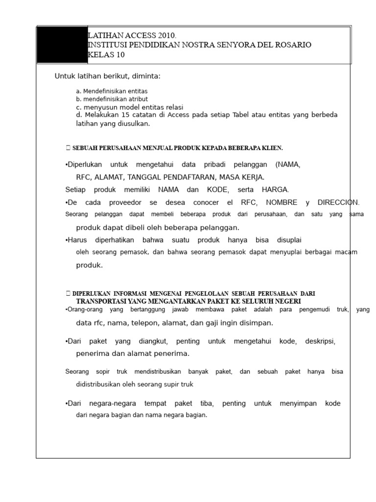 Latihan Basis Data | PDF