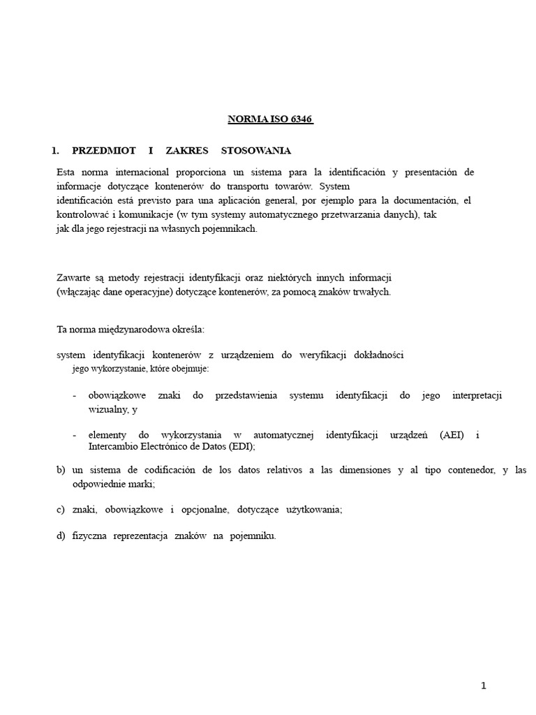 Iso 6346 | PDF