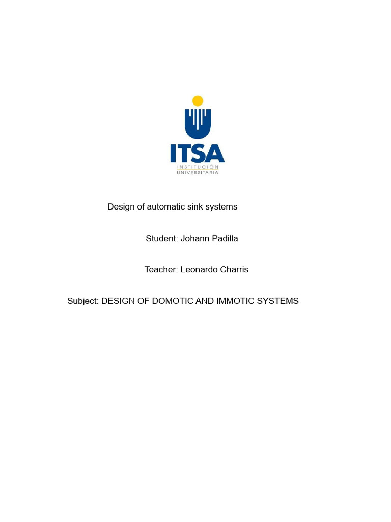 Automatic sink system design | PDF | Hand Washing