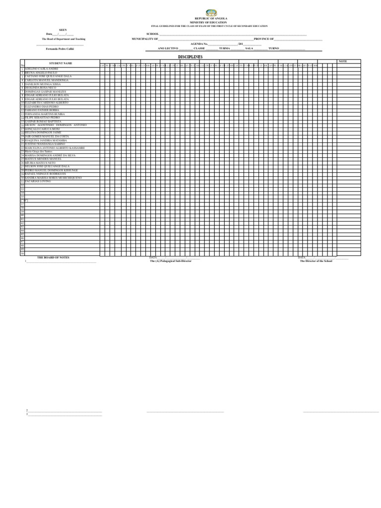 Guidelines 9 Class A3 Horizontal | PDF