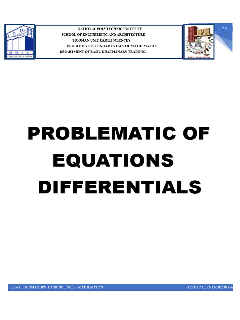 Differential Equations Problem Set | PDF | Equations | Differential ...
