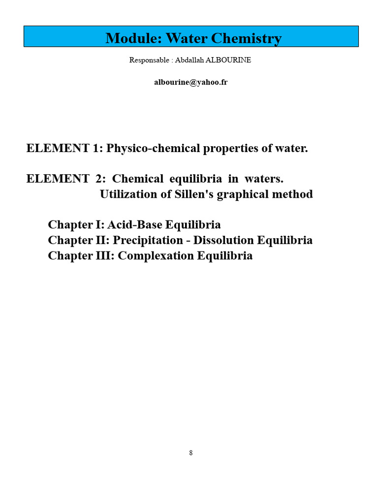 Master-The Methods of Sillen - 2018 | PDF | Coordination Complex | Acid