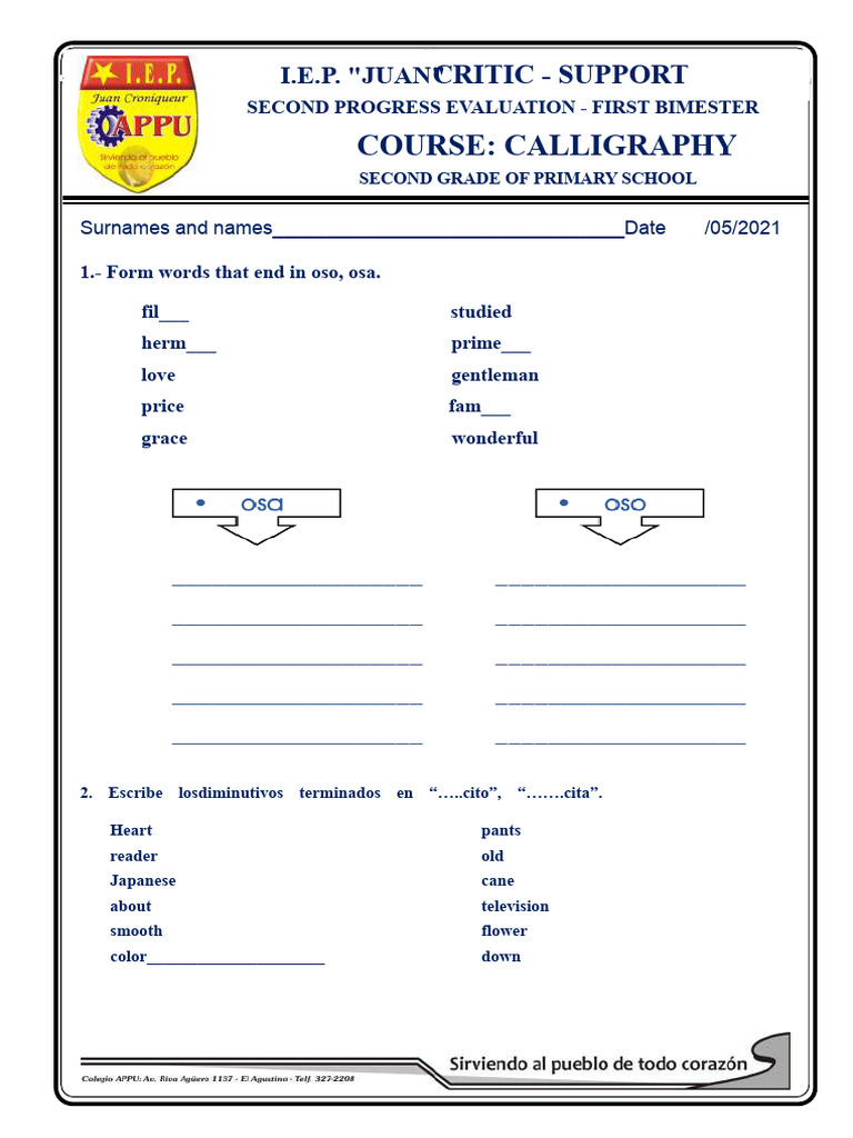 FINAL CALLIGRAPHY EXAM | PDF