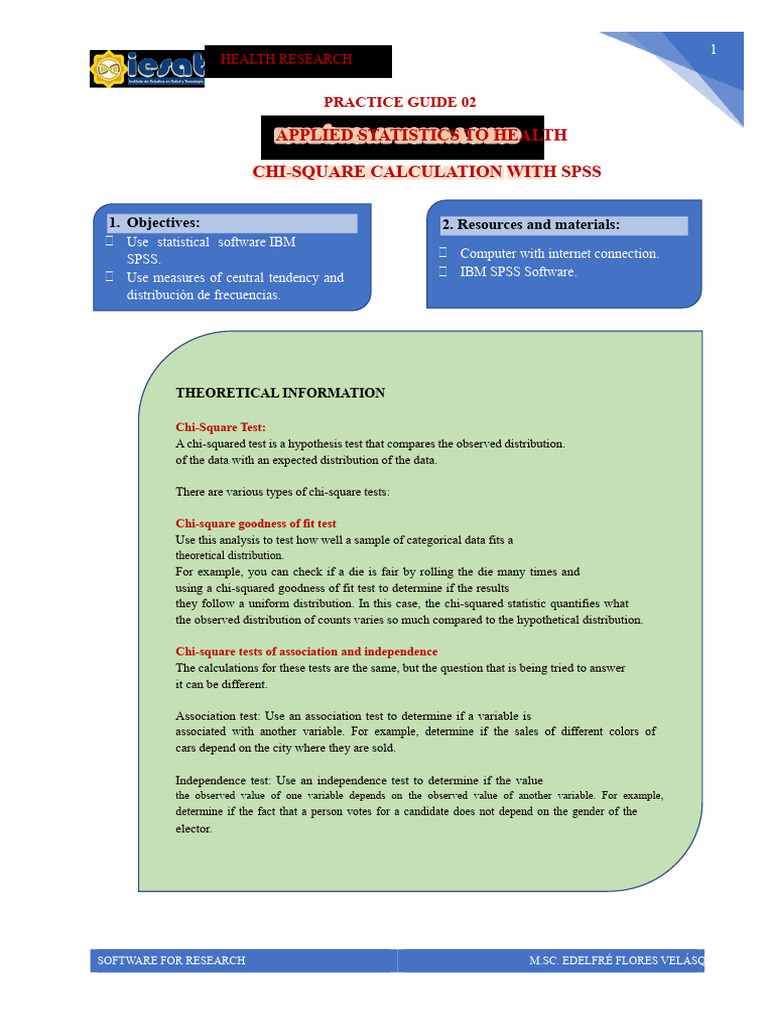02 Statistics - Chi-Squared SPSS | PDF | Chi Squared Test | Statistics