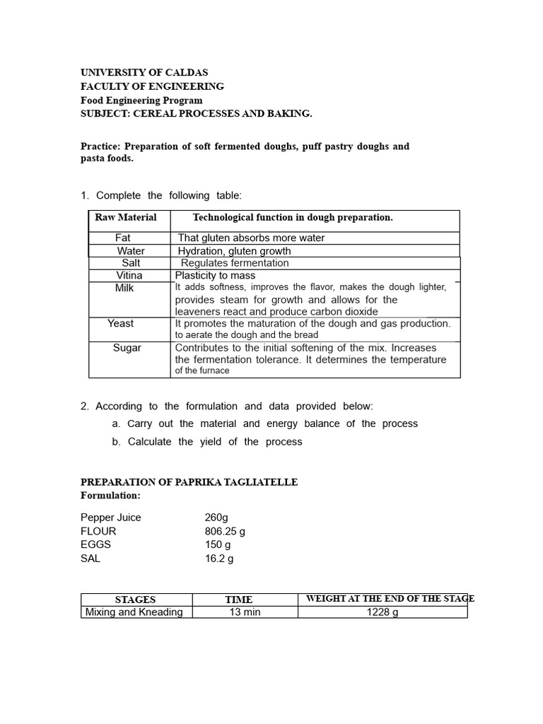 Flow Diagram Puff Pastry | PDF | Breads | Sourdough
