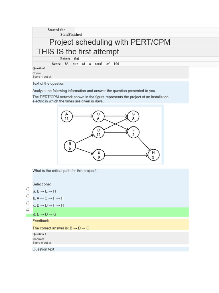 Project Scheduling With PERT CPM - Uveg | PDF | Techniques | Networks