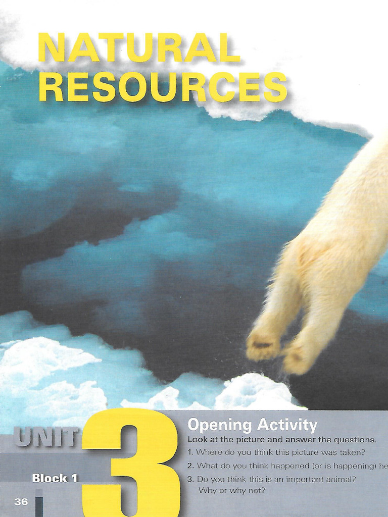 Unit 3. Resources & Conservation | PDF