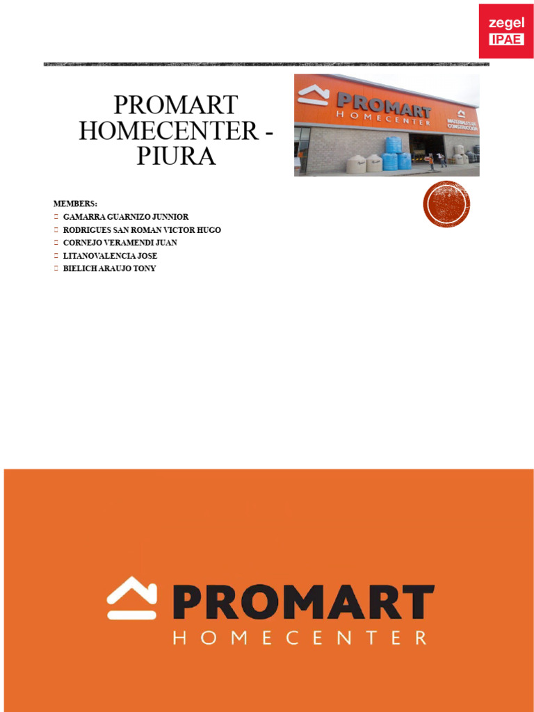 Promart Homecenter - Piura - Ep - Group 6 | PDF | Warehouse | Logistics