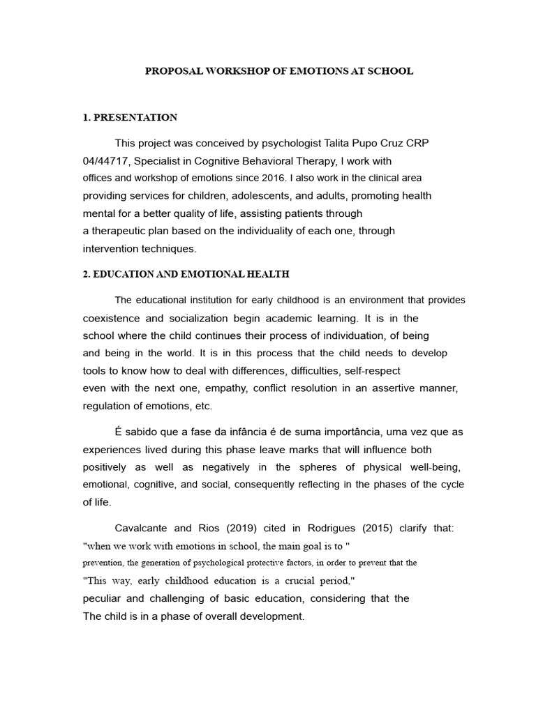 PROJECT Workshop of Emotions (Automatically Saved)2 | PDF | Emotions | Empathy