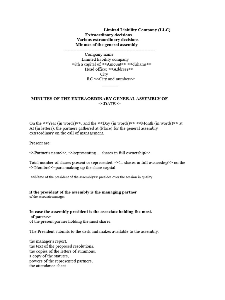 PV Various Extraordinary Decisions | PDF | Partnership