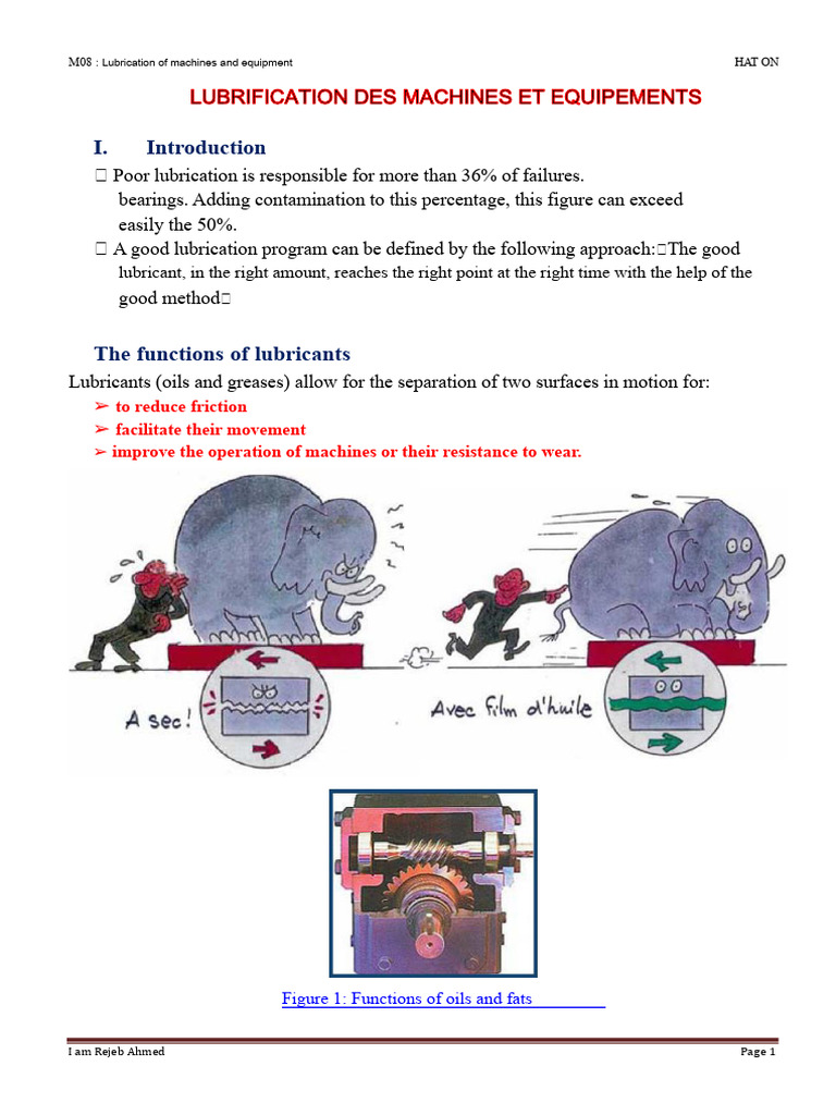 M08_LUBRICATION OF MACHINES AND EQUIPMENT TRAINING DOCUMENT (1) | PDF ...