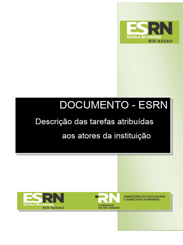 Tarefas e Funções na ESRN | PDF | Pedagogia | Aprendizado