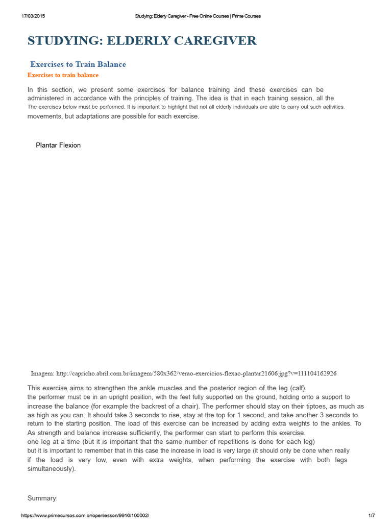 16 Exercises For Balance | PDF | Anatomical Terms Of Motion | Human Leg