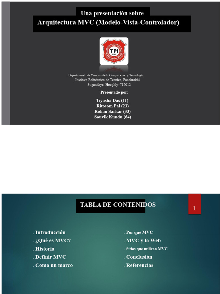 Presentación de PowerPoint Sobre La Arquitectura MVC | PDF | Modelo – Vista – Controlador | Php