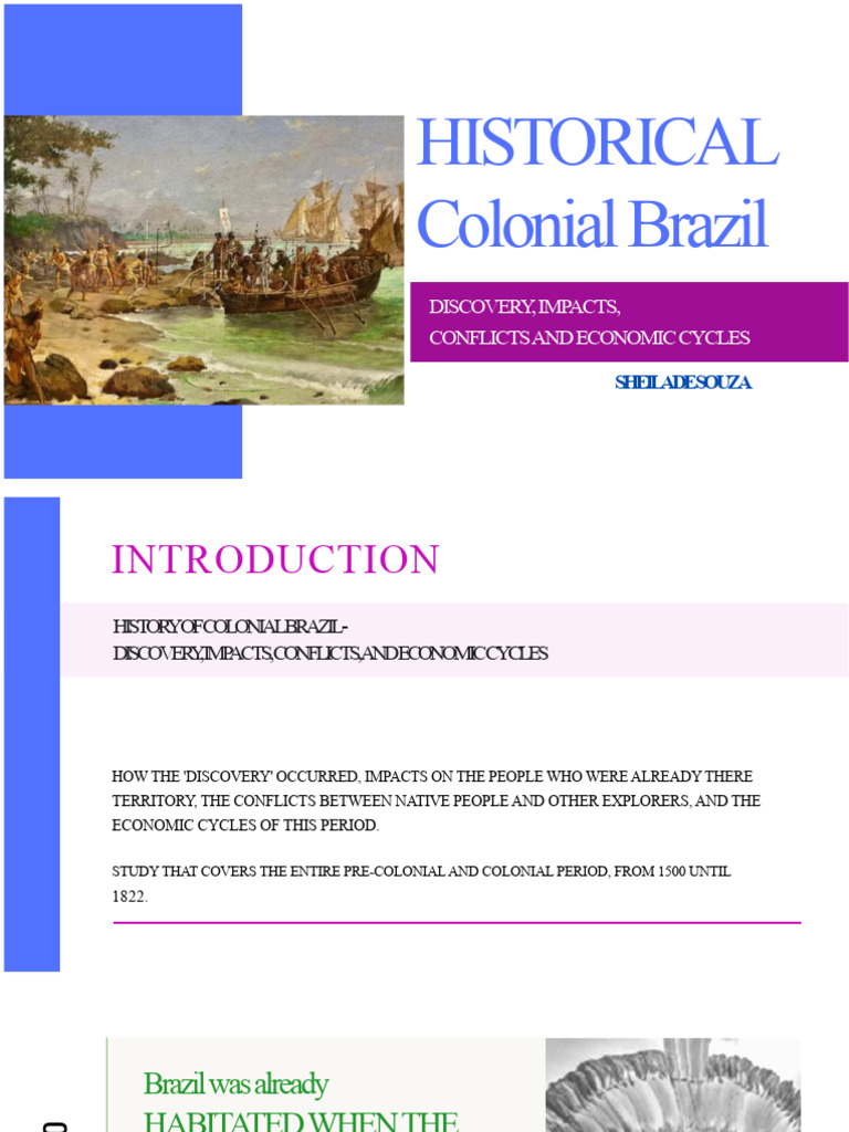 Colonial Brazil: Discovery and Impact | PDF | Brazil | Atlantic Slave Trade