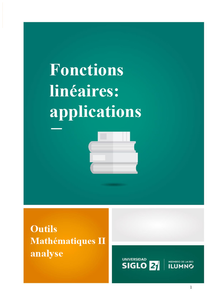 Applications des fonctions linéaires en économie | PDF | Économie ...