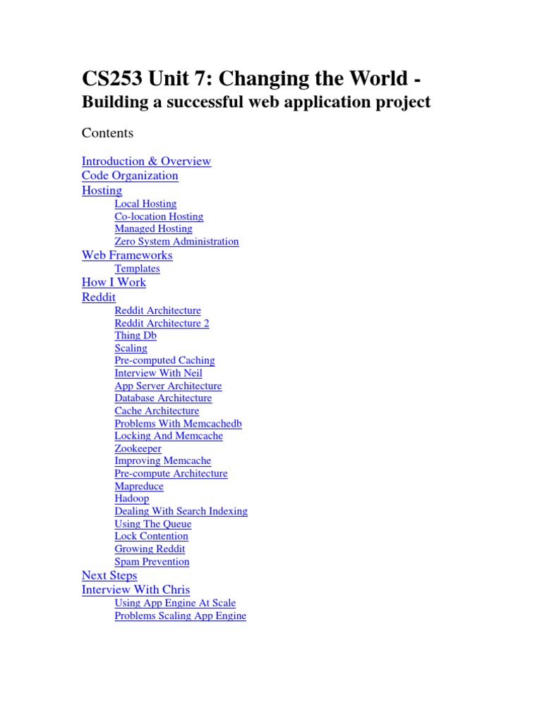 Course Notes For Unit 7 of The Udacity Course CS253 Web Application ... Course Notes For Unit 7 of The Udacity Course CS253 Web Application ...