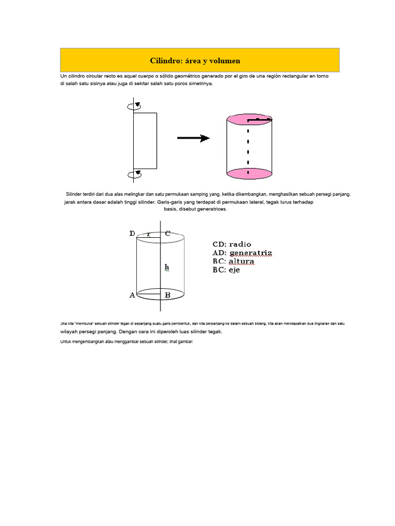 Area Silinder | PDF