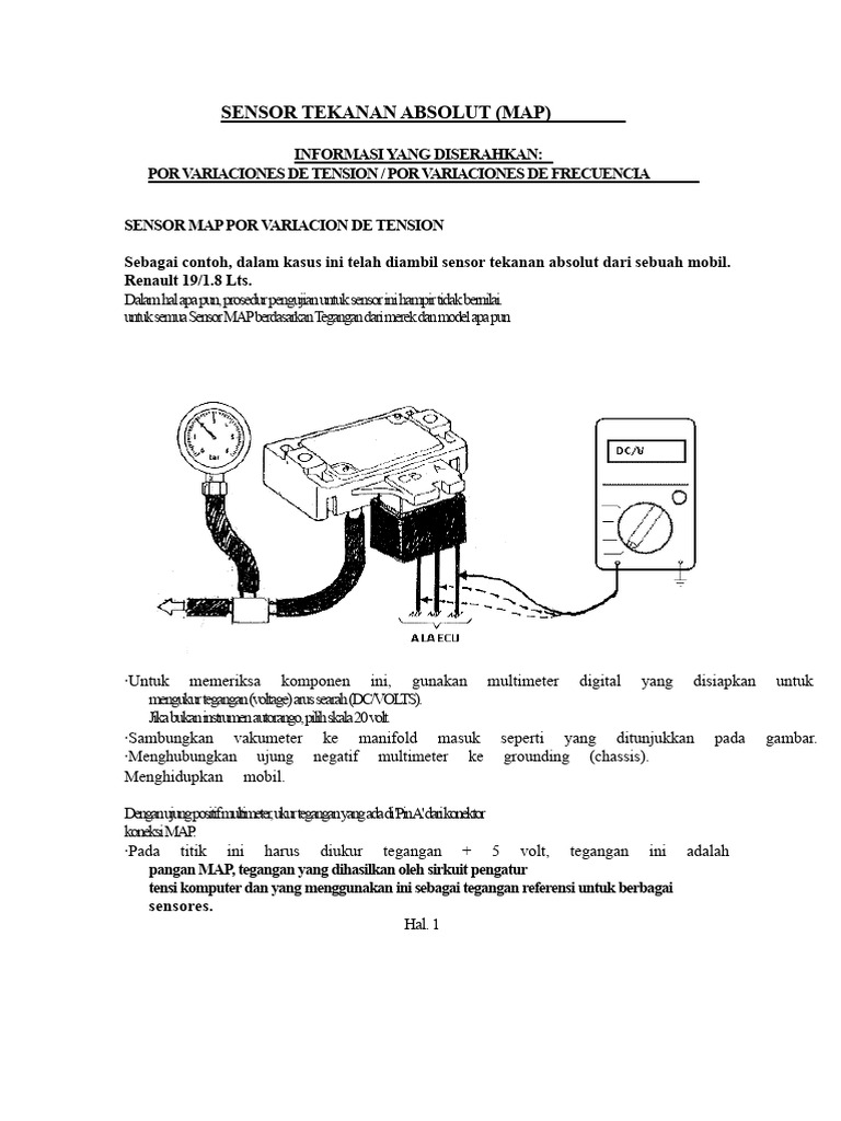 Panduan Pengujian Sensor MAP Mobil | PDF