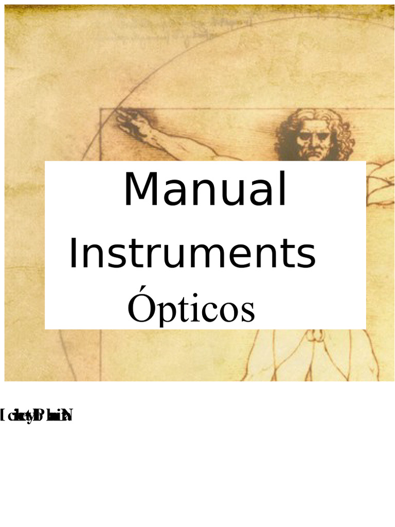 Optical Instruments Manual for Optometry | PDF | Cornea | Optics