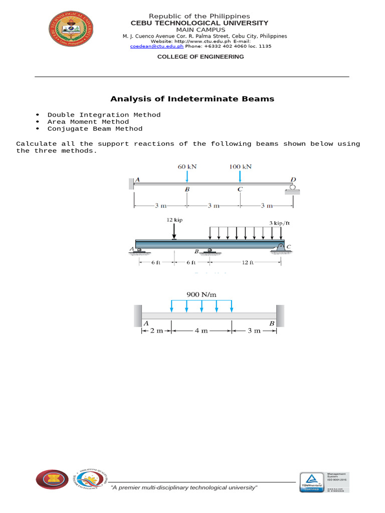 Analysis of Indeterminate Beams | PDF
