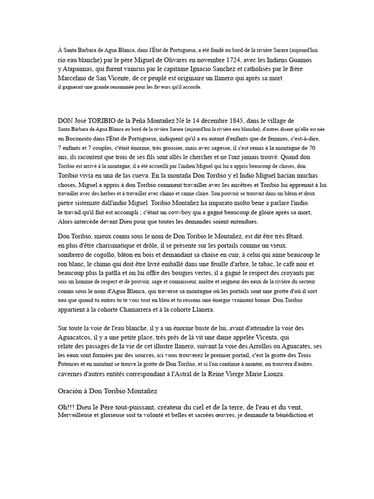 Don Toribio Montañez | PDF
