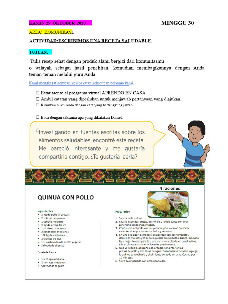 Kamis 29 Oktober 2020 - Com - Kami Menulis Resep Sehat - Web | PDF