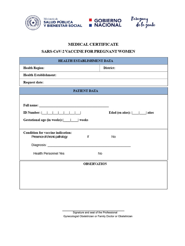 pregnancy certificate | PDF