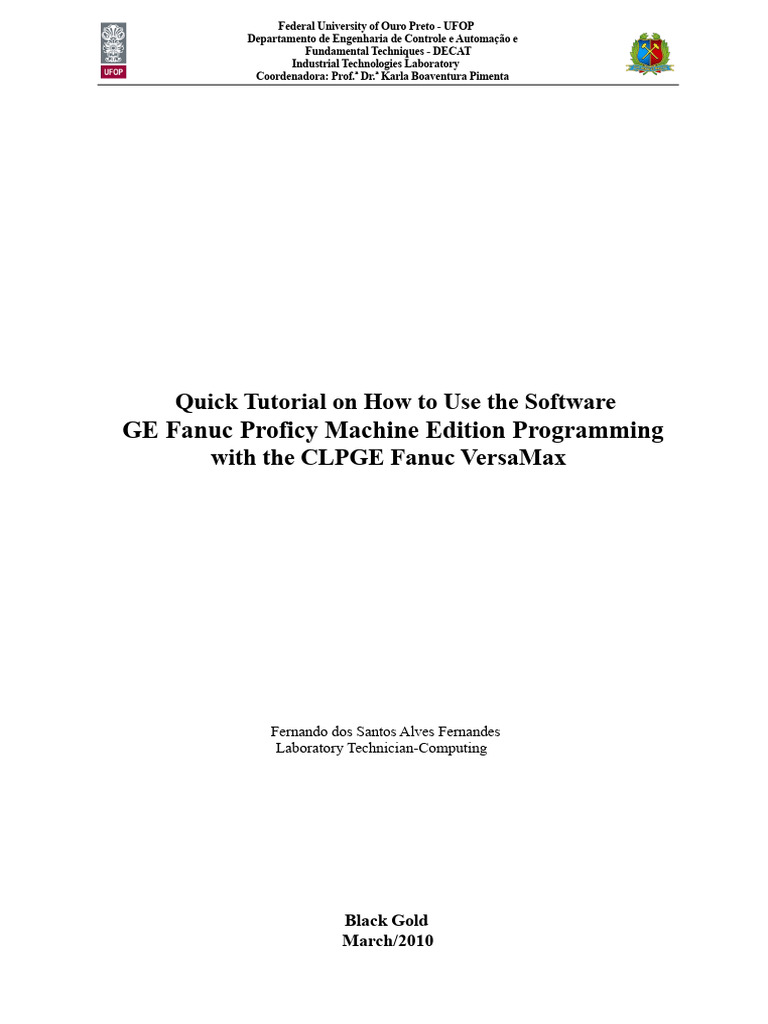 GE Fanuc Proficy Machine Edition Guide | PDF | Programmable Logic ...