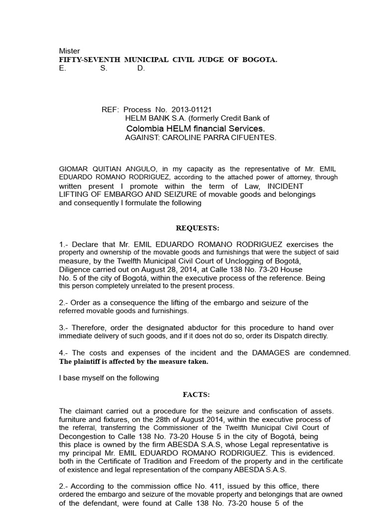 Incident of Lifting of Embargo | PDF | Justice | Crime & Violence
