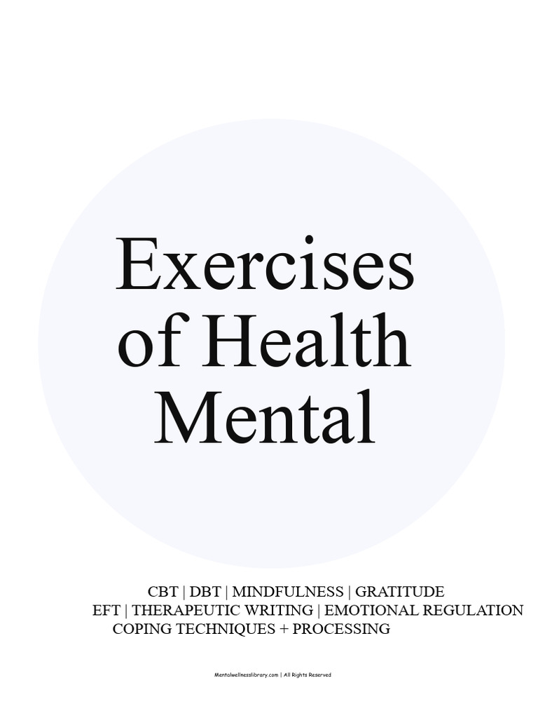 Exercise Package for Mental Health | PDF | Thought | Cognitive ...