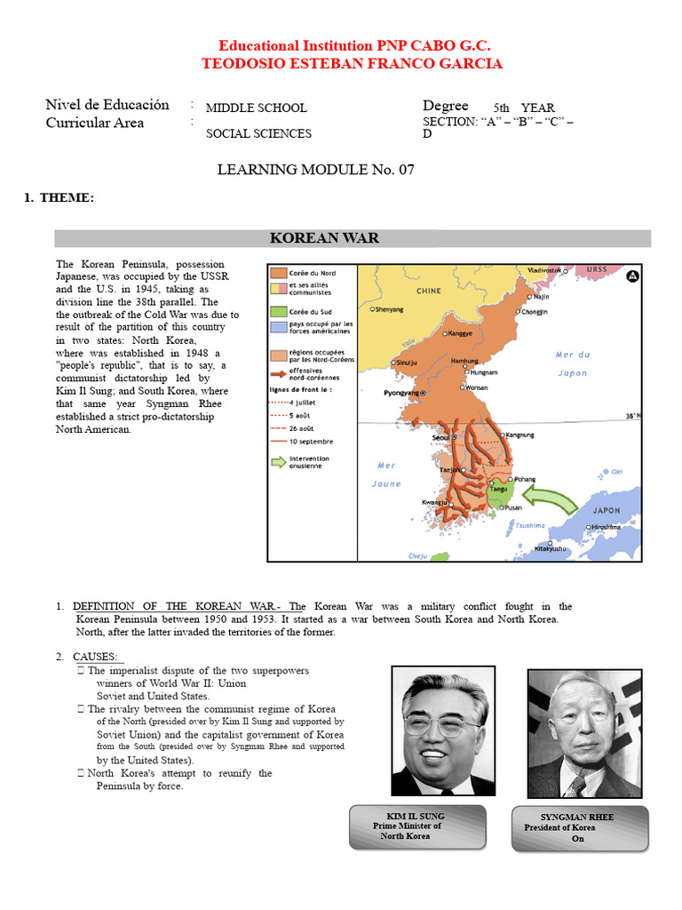 THE KOREAN WAR.pdf | PDF | World Politics | North Korea