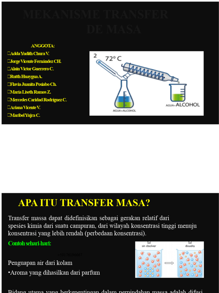 Mekanisme Transfer Massa dalam Fluida | PDF