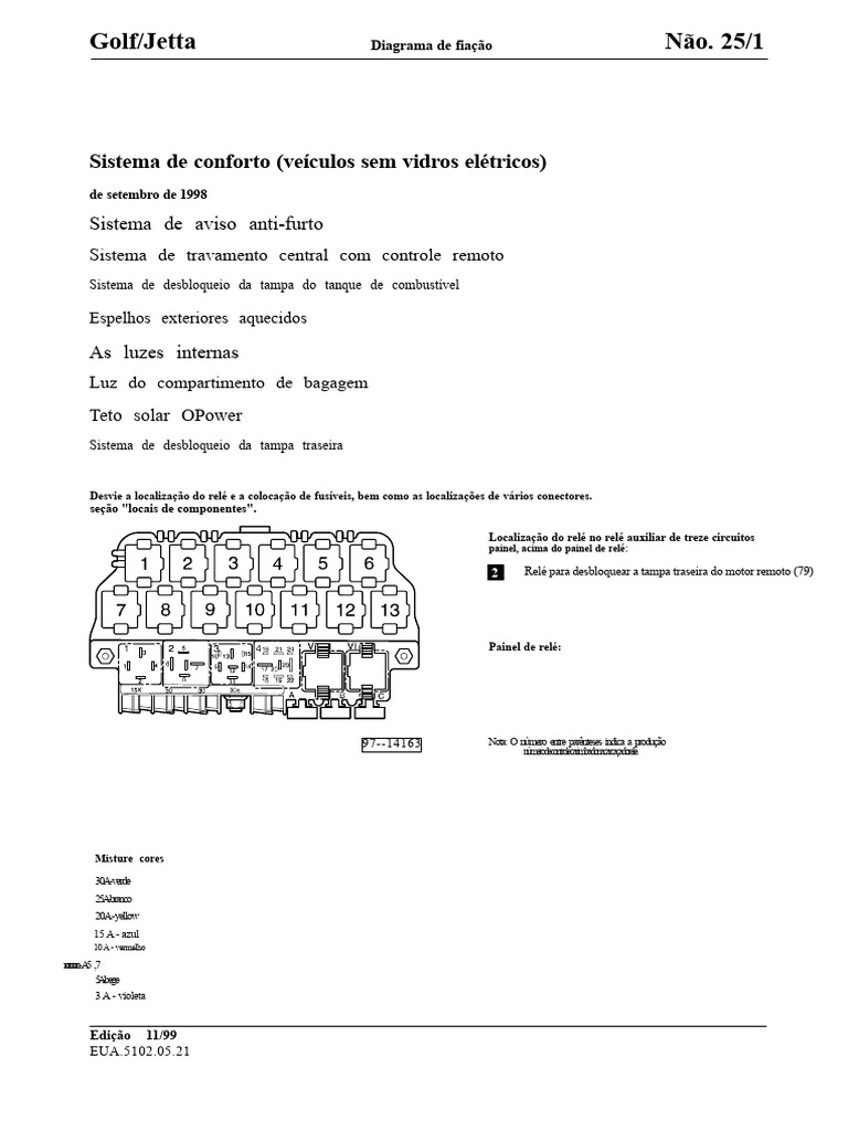 10_g4_confort_sistem_sem_janelas_elétricas.pdf | PDF | Conector elétrico | Relé