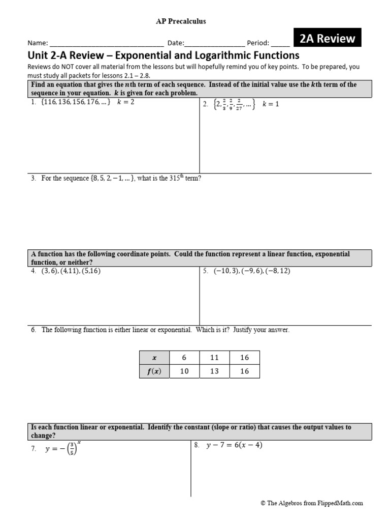Appc Unit 2a Review (1) | PDF | Errors And Residuals | Regression Analysis