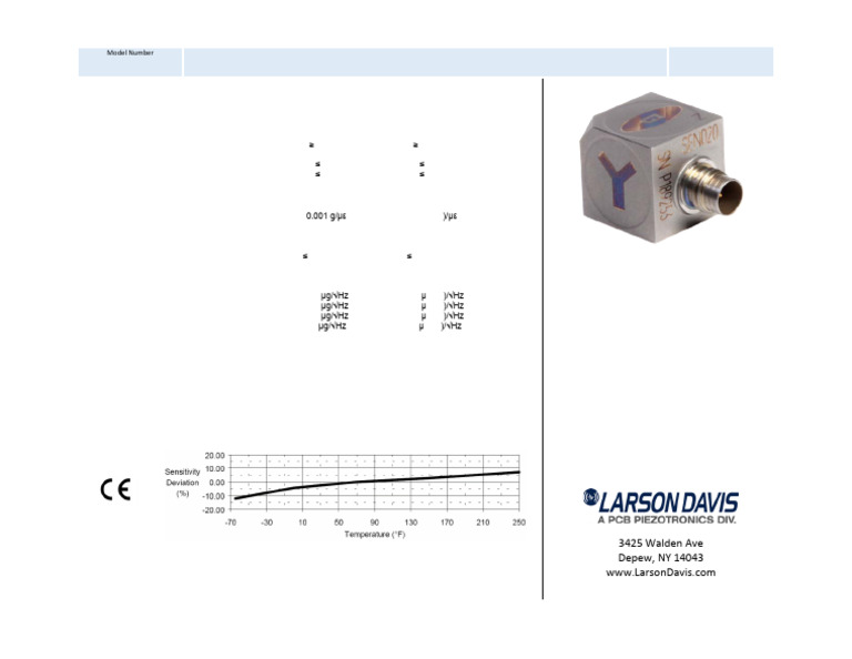 LD SEN020 Human Vibration Triaxial Accelerometer Spec Sheet | PDF ...