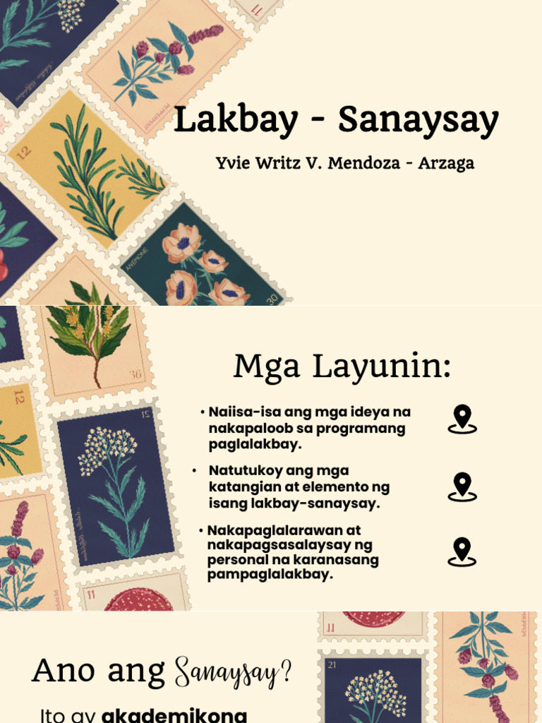 Lakbay Sanaysay | PDF