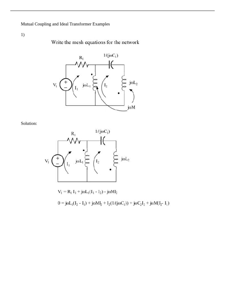 10 Mutual Coupling Ideal TX Problems PDF | PDF
