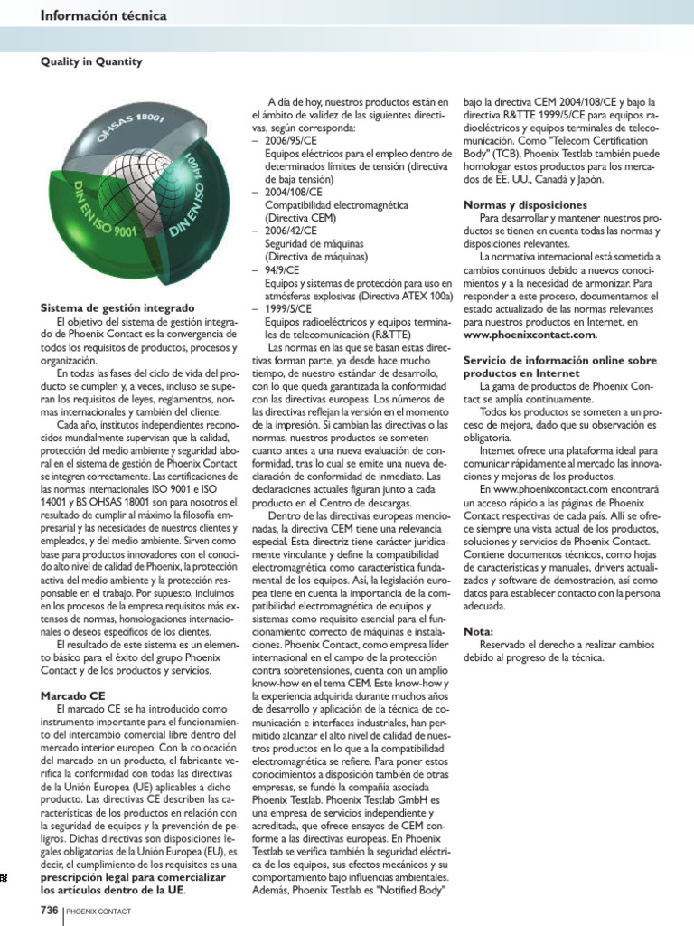 10 INTERFACE 2011 Informacion Tecnica | PDF