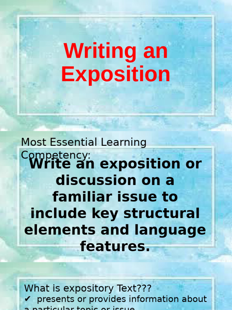 Expository Writing Essentials Guide | PDF | Cognitive Science | Human ...