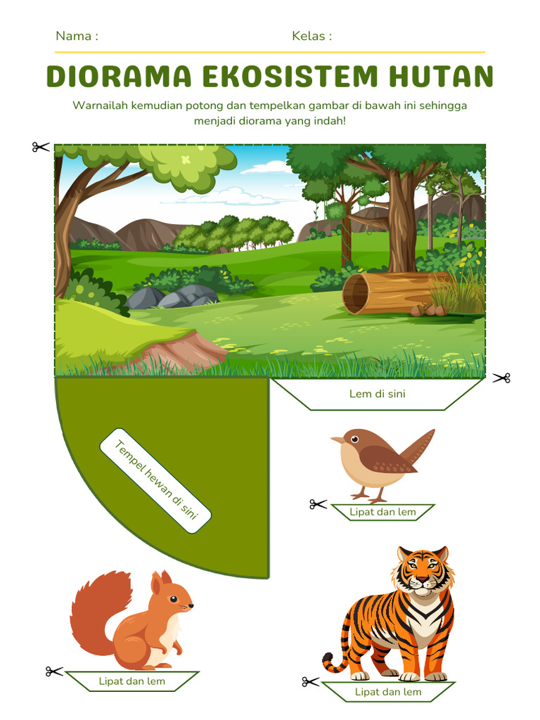 Diorama Ekosistem Hutan Kreatif | PDF