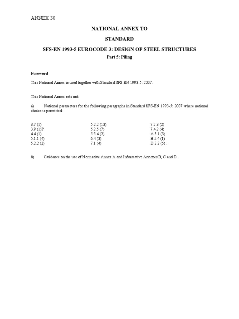 EN 1993-5 NA en | PDF | Deep Foundation | Solid Mechanics