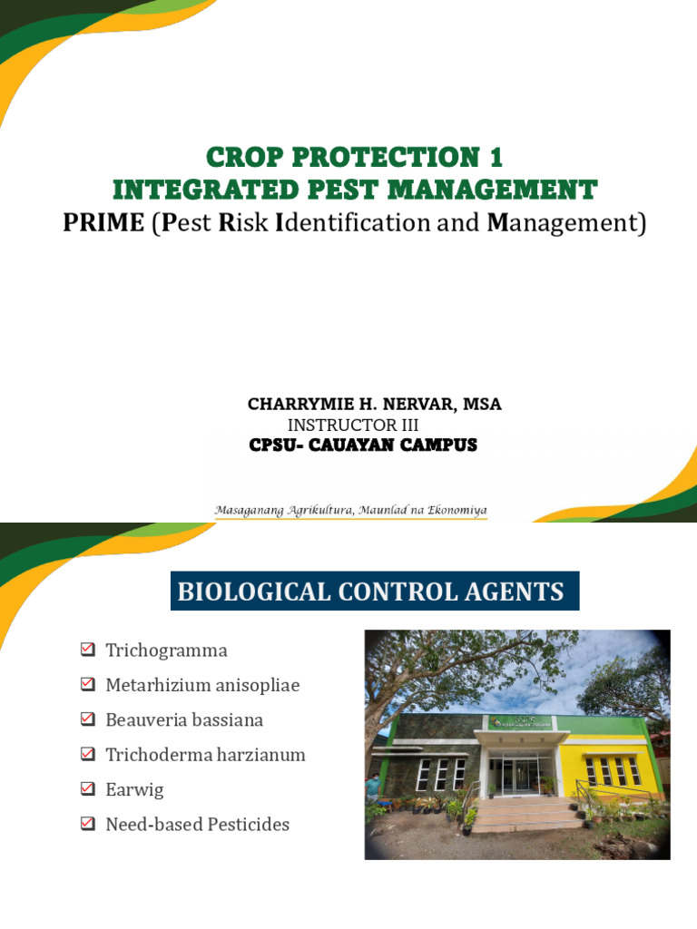IPM Integrated Pest Management | PDF | Biological Pest Control | Fungus