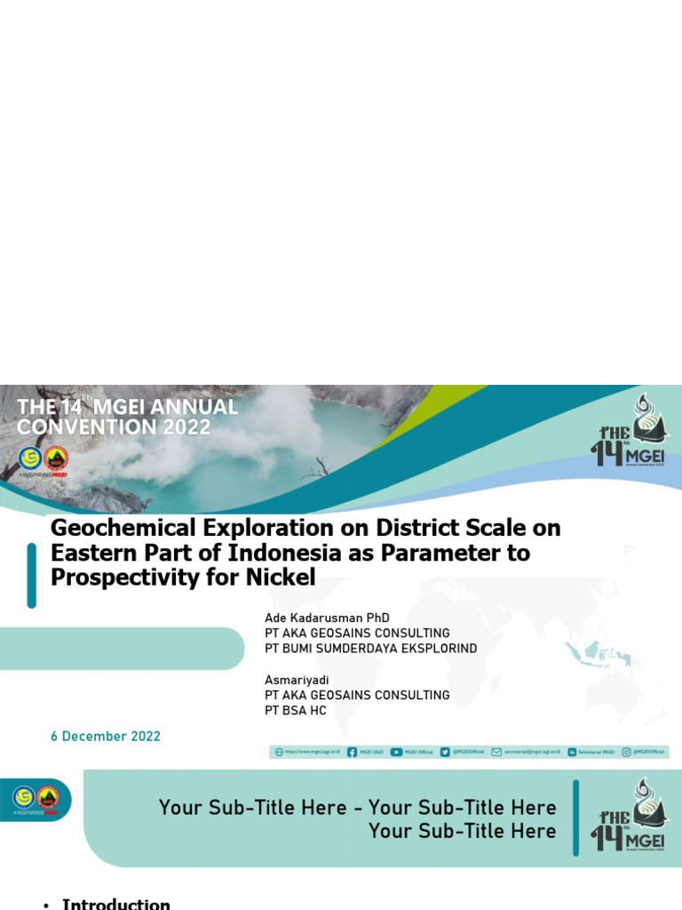 Geochemical Nickel Exploration Indonesia | PDF | Geology | Geological ...