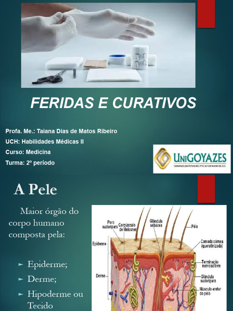 Aula Feridas e Curativos.pptx Thayanna | PDF | Especialidades médicas ...