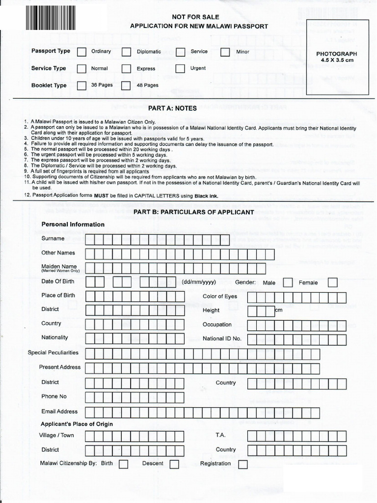 Offline Passport Form | PDF